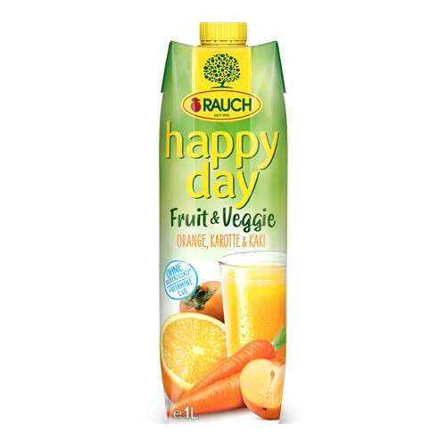 RAUCH Suc de fructe, 70%, 1 l, RAUCH Happy day veggie, portocaliu ...