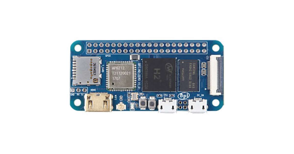 Banana Pi M2 Zero, 1.2-GHz quad core, 512 MB DDR3 | Pepita.hu