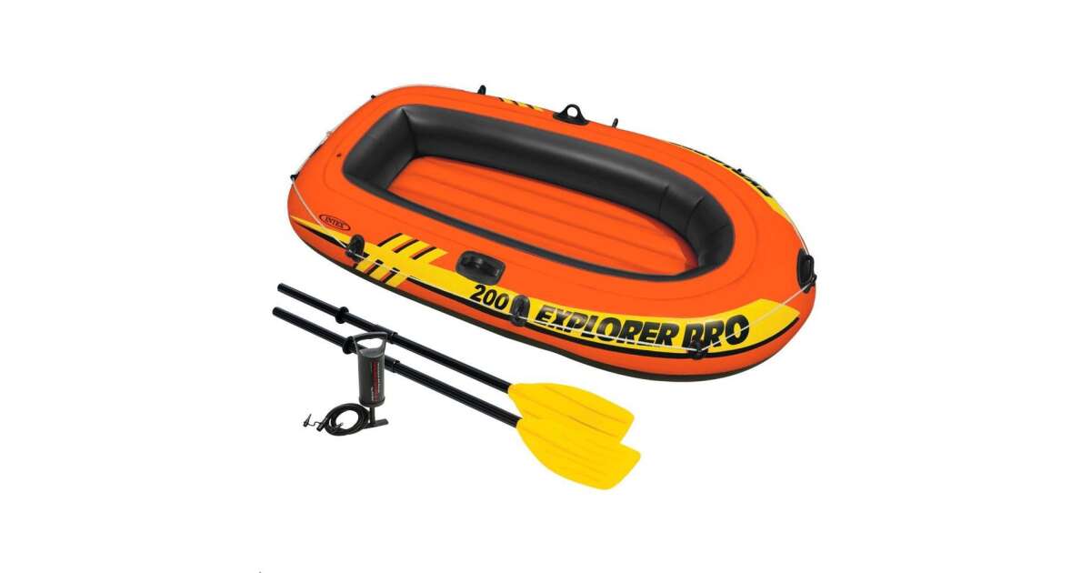 Intex Explorer PRO 200 felfújható gumicsónak szett 196x102x33cm ...