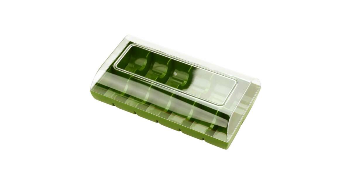 Silikomart macaron doboz, zöld, műanyag, 12 db | Pepita.hu