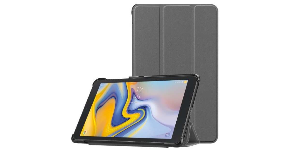 Samsung Galaxy Tab A 8.0 (2018) SM-T387, mappa tok, Trifold, szürke ...