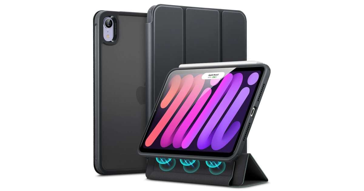 Apple iPad Mini (2021) (8.3), mappa tok, Smart Case, mágneses rögzítés ...