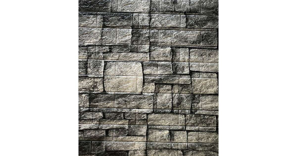 Dark selected greek téglás 3D fali panel (70x77cm) - öntapadós | Pepita.hu