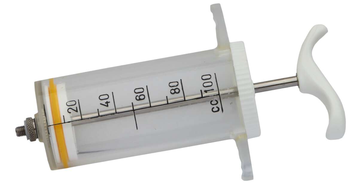 Nylon fecskendő 100ml menetes, szarvasmarha fecskendő, injekció | Pepita.hu