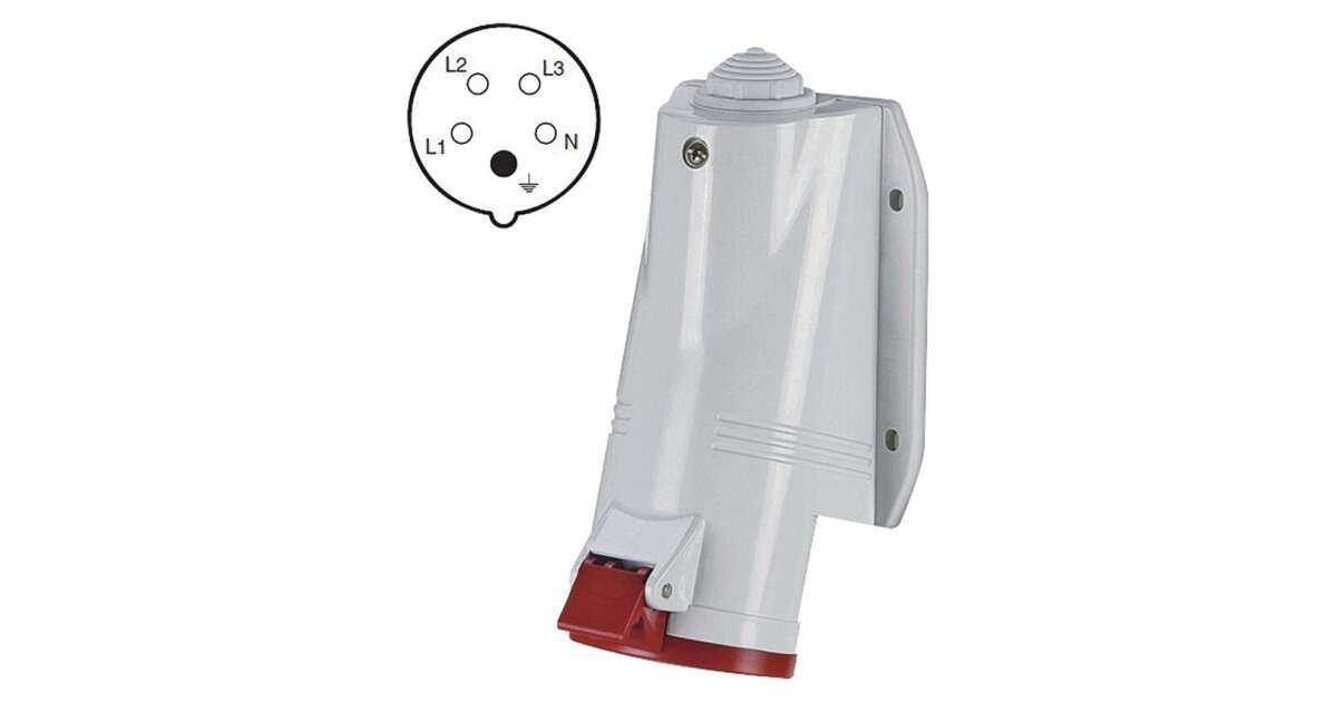 SCAME industrial external wall socket 5p 32a/400v IP44 | Pepita.com