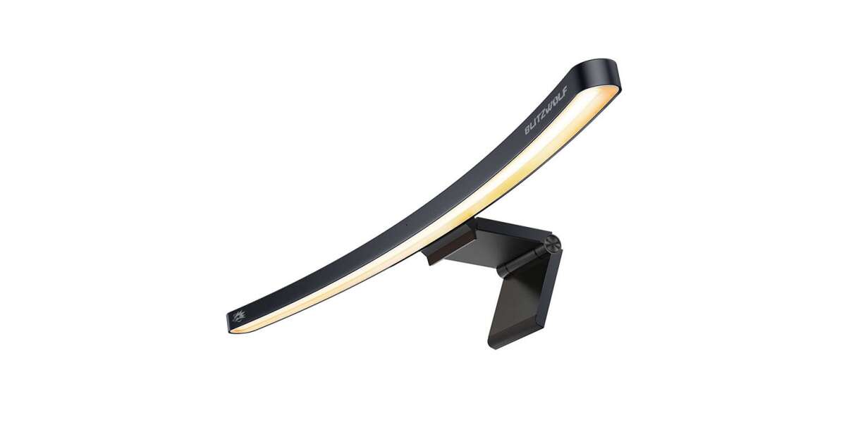 Blitzwolf BW-CML3 ívelt monitor lámpa, RGB (fekete) | Pepita.hu
