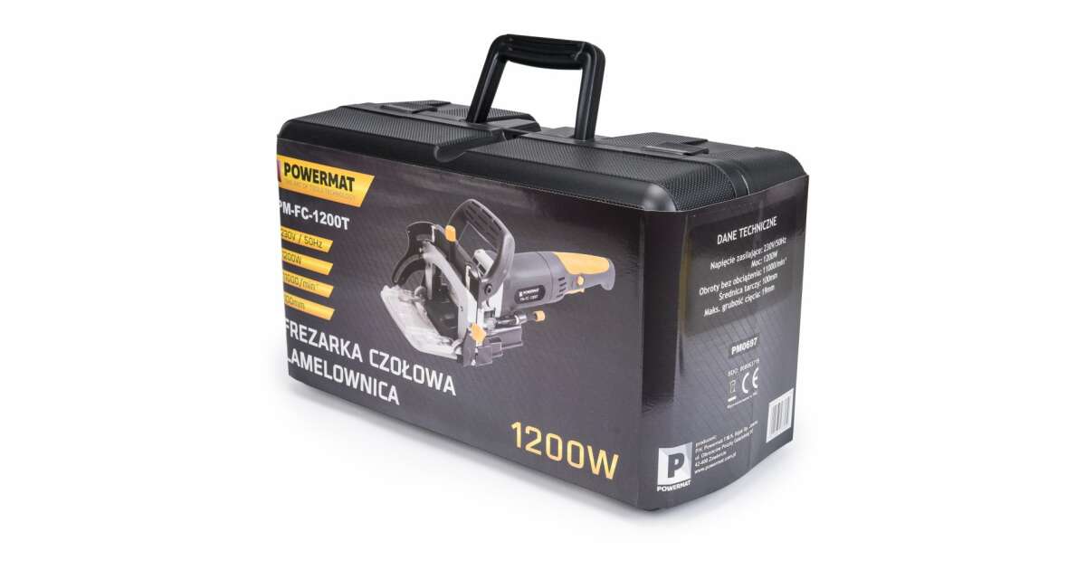Powermat Lamella fa marógép 1200W tartalék késsel kofferben tiplikkel ...