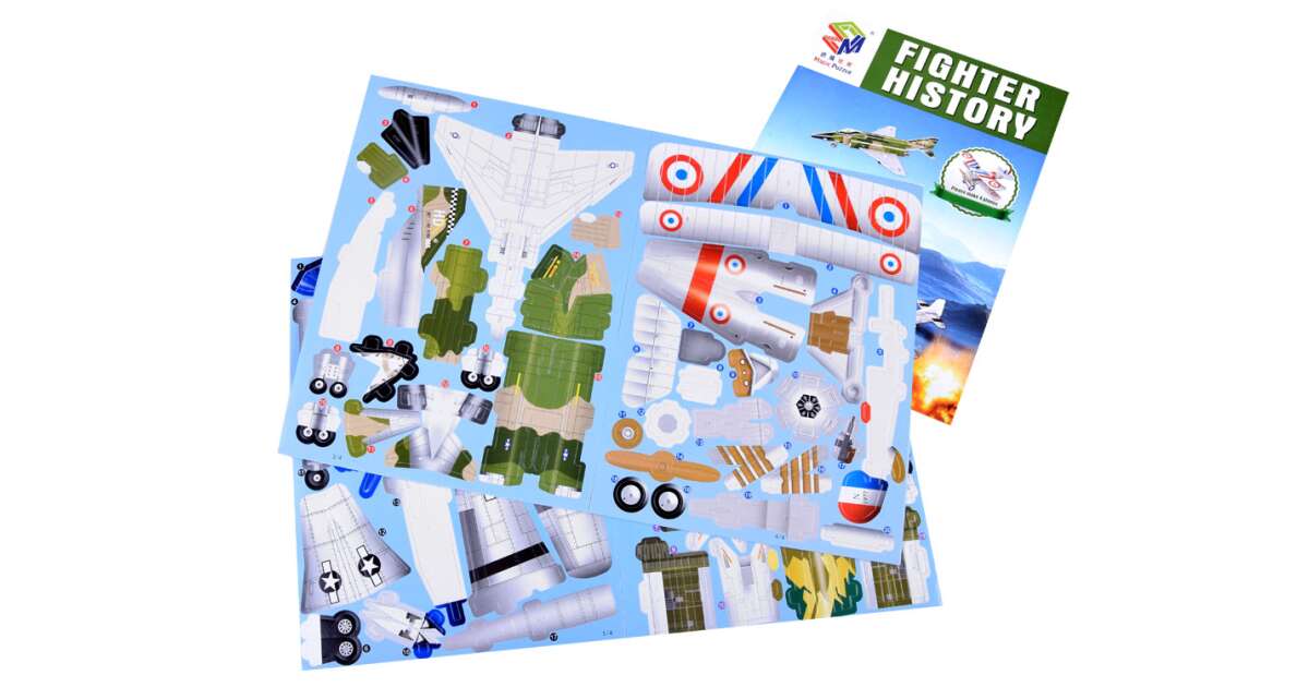 4 repülőből álló 78 darabos 3D puzzle készlet | Pepita.hu