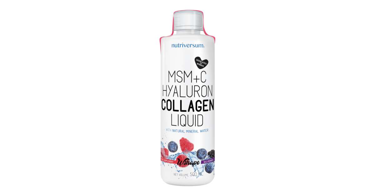MSM+C Hyaluron Collagen Liquid - 500 ml - WSHAPE - Nutriversum - erdei ...