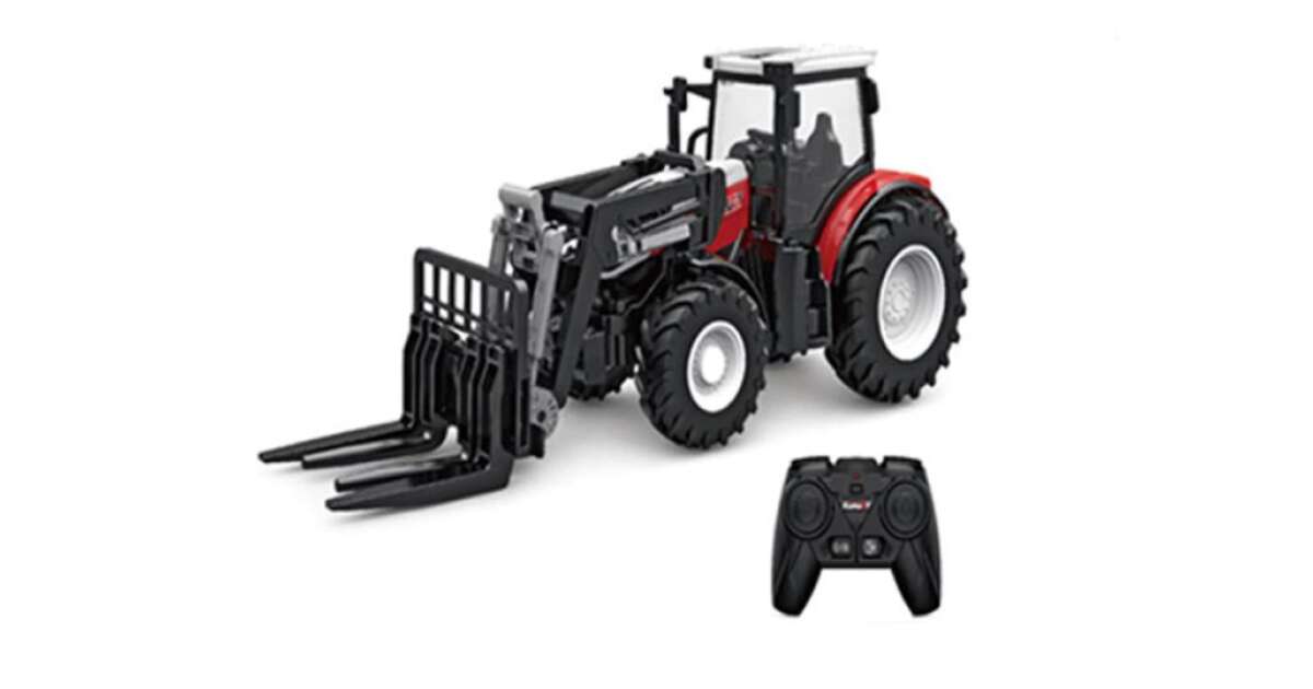 Mezőgazdasági traktor targonca karral 1:24 2,4GHz RTR | Pepita.hu