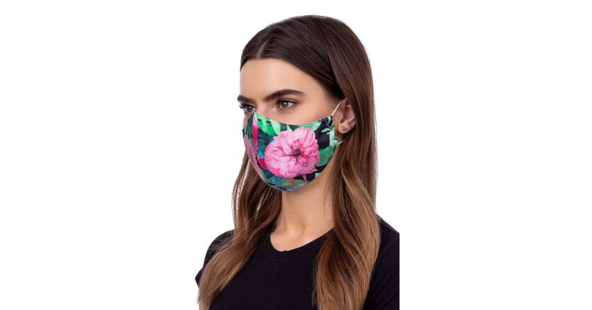 Profile Face Mask - Flower Lotus | Pepita.com