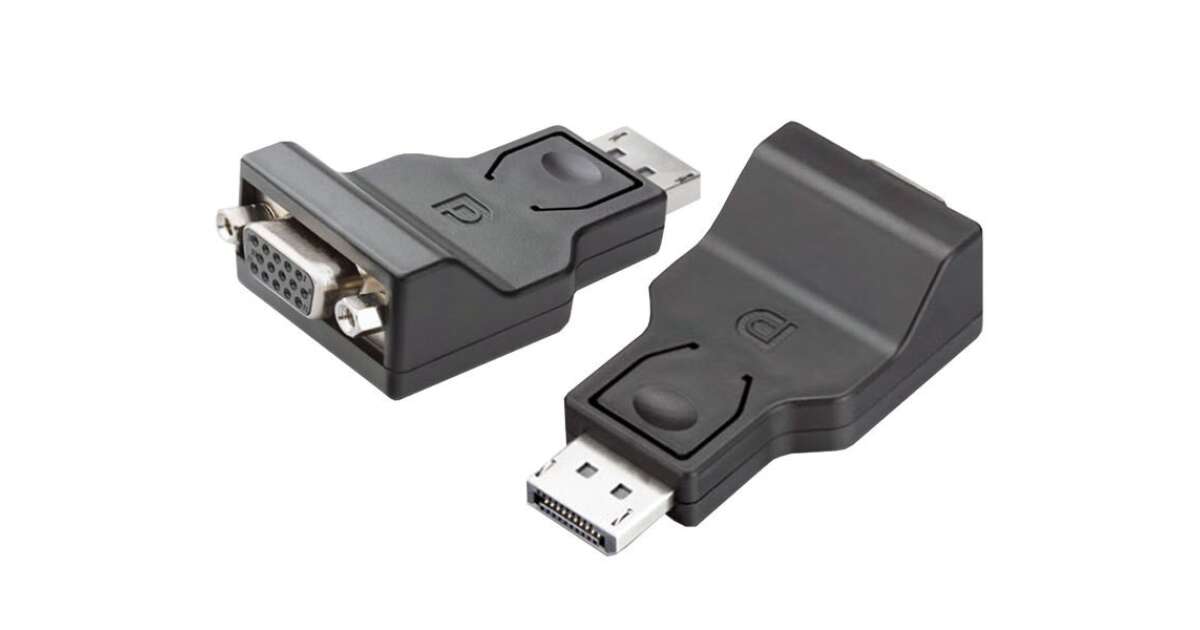 Displayport Vga átalakító Adapter Fekete Pepita Hu