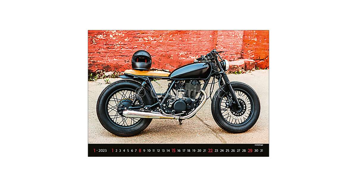 Kalendarz ścienny ze zdjęciem 450 × 315 mm good old bikes dayliner 2024 ...