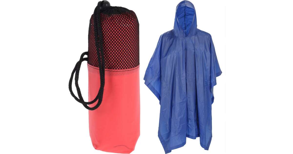 Lifetime Travel Kapucnis poncho esőkabát tároló zsákban 130×100 | Pepita.hu