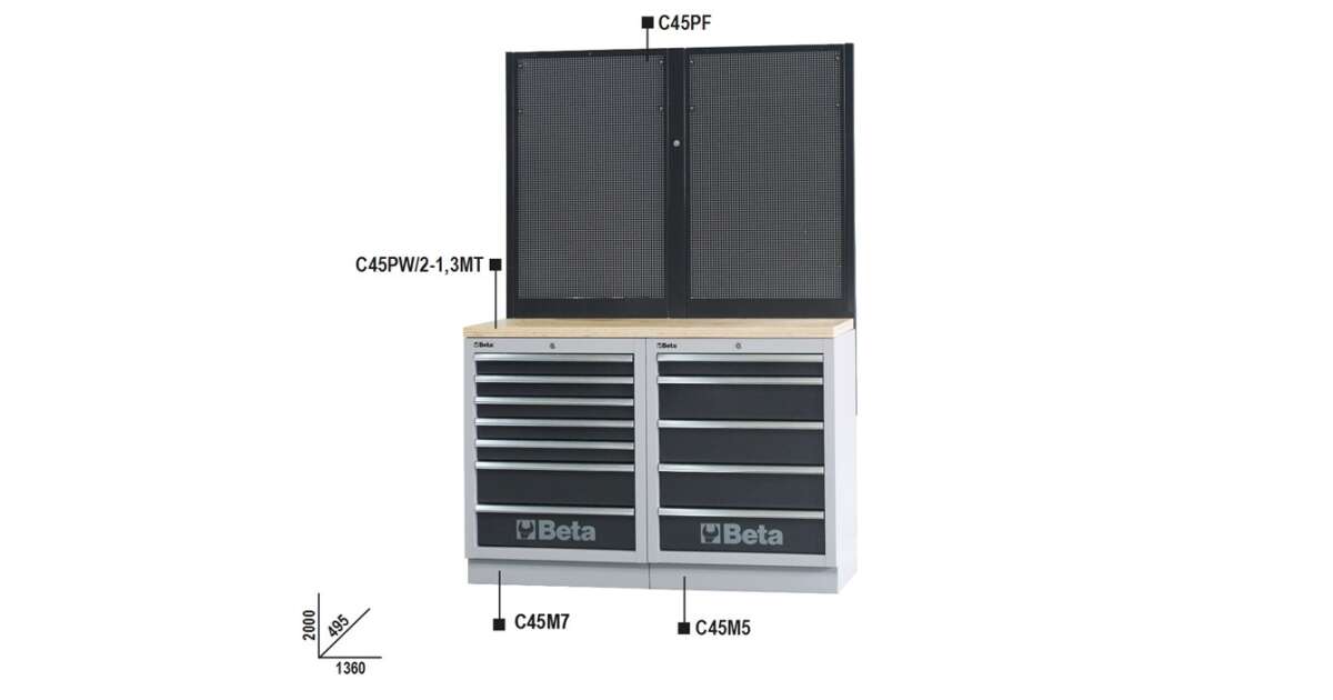 Beta C45/BPW-1,3 Munkapadok C45/BPX-1,3 műhelyberendezés ...