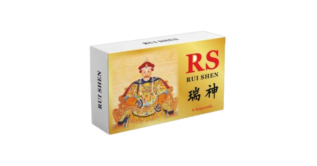Rui Shen Potencianövelő Kapszula - 6 db | Pepita.hu
