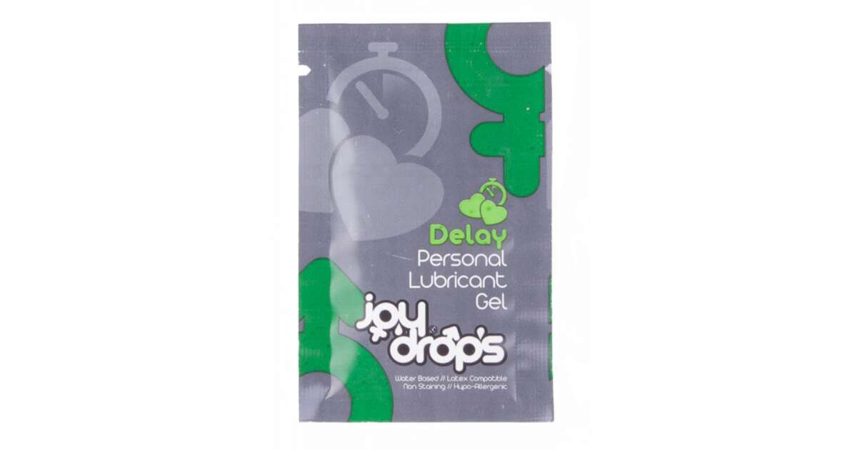 JoyDrops - Delay Personal Lubricant Gel - Késleltető gél 5ml sachet ...
