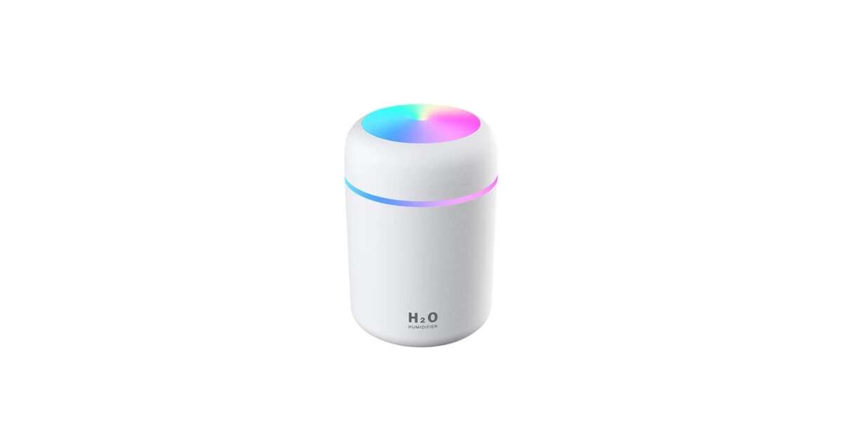 H2o Color RGB világítós párásító - fehér 300 ml | Pepita.hu