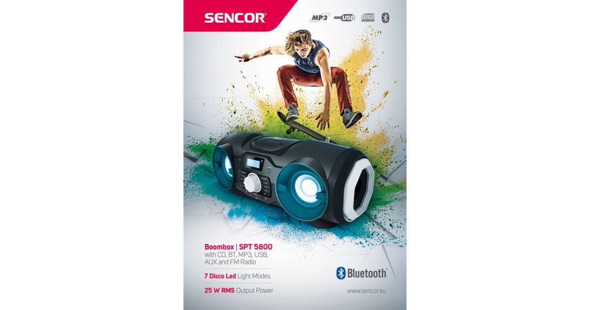 Sencor SPT 5800 FM rádio CD/MP3/USB | Pepita.hu