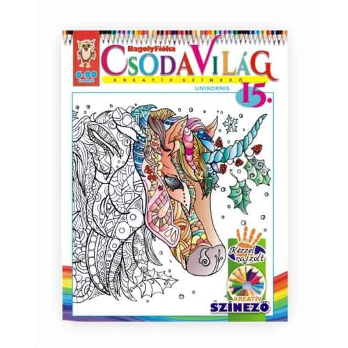 Csodavilág Kreatív színező 15. - Unikornis | Pepita.hu
