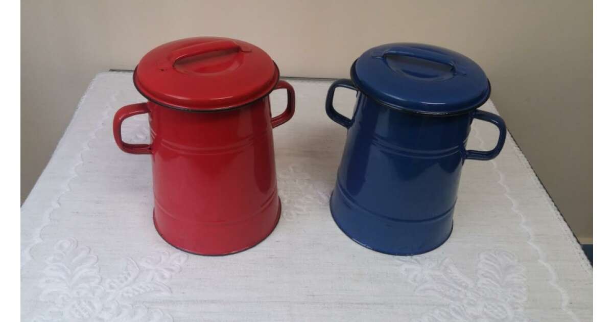 Zománcozott Tejfölös Bödön - 2 Liter - Kék | Pepita.hu