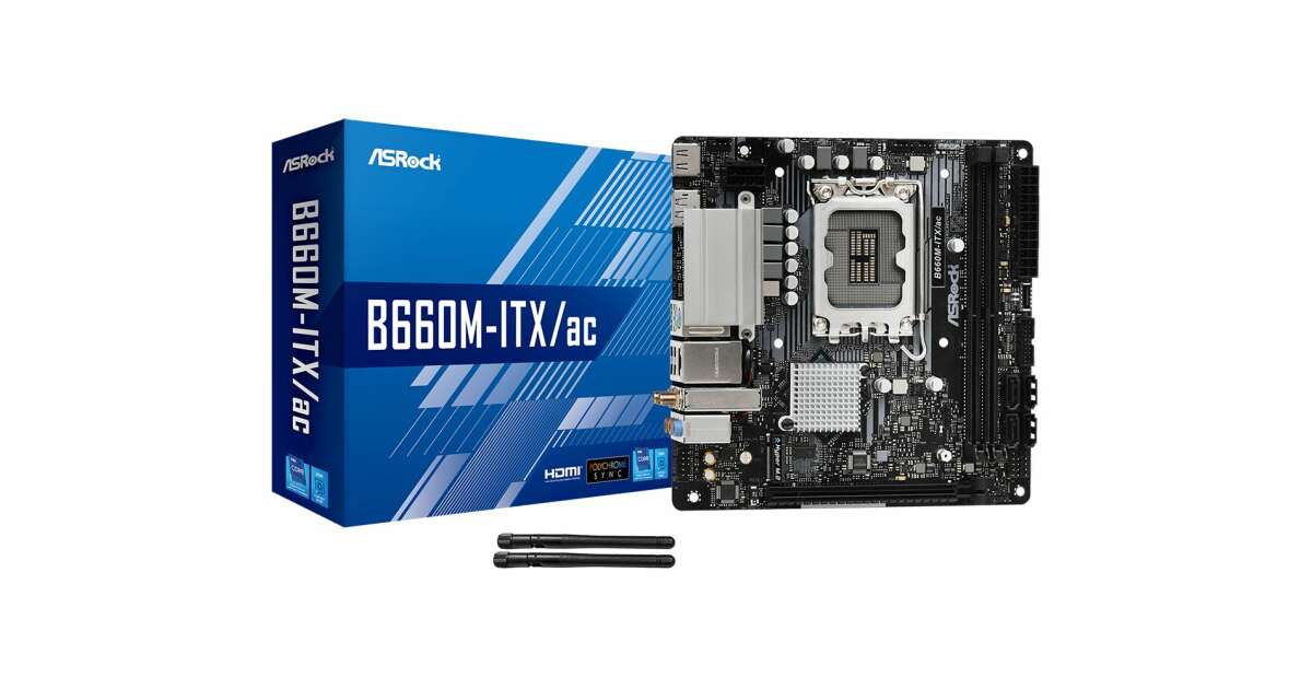 Asrock B660M-ITX/ac Intel B660 LGA 1700 mini ITX | Pepita.hu