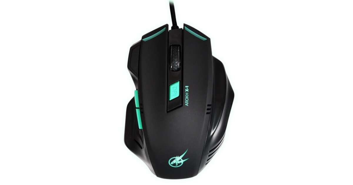 PORT CONNECT Egér GAMING AROKH X-1 - 6 gombos 2400 DPI - GN | Pepita.hu
