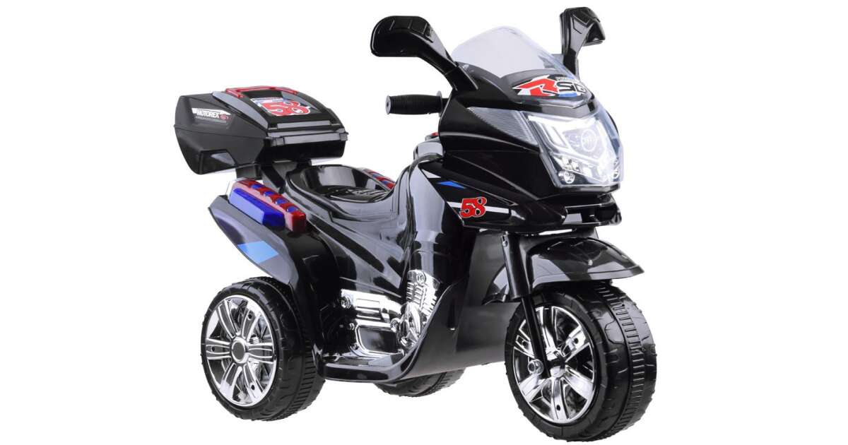 Gyerek elektromos motorkerékpár - fekete színű | Pepita.hu