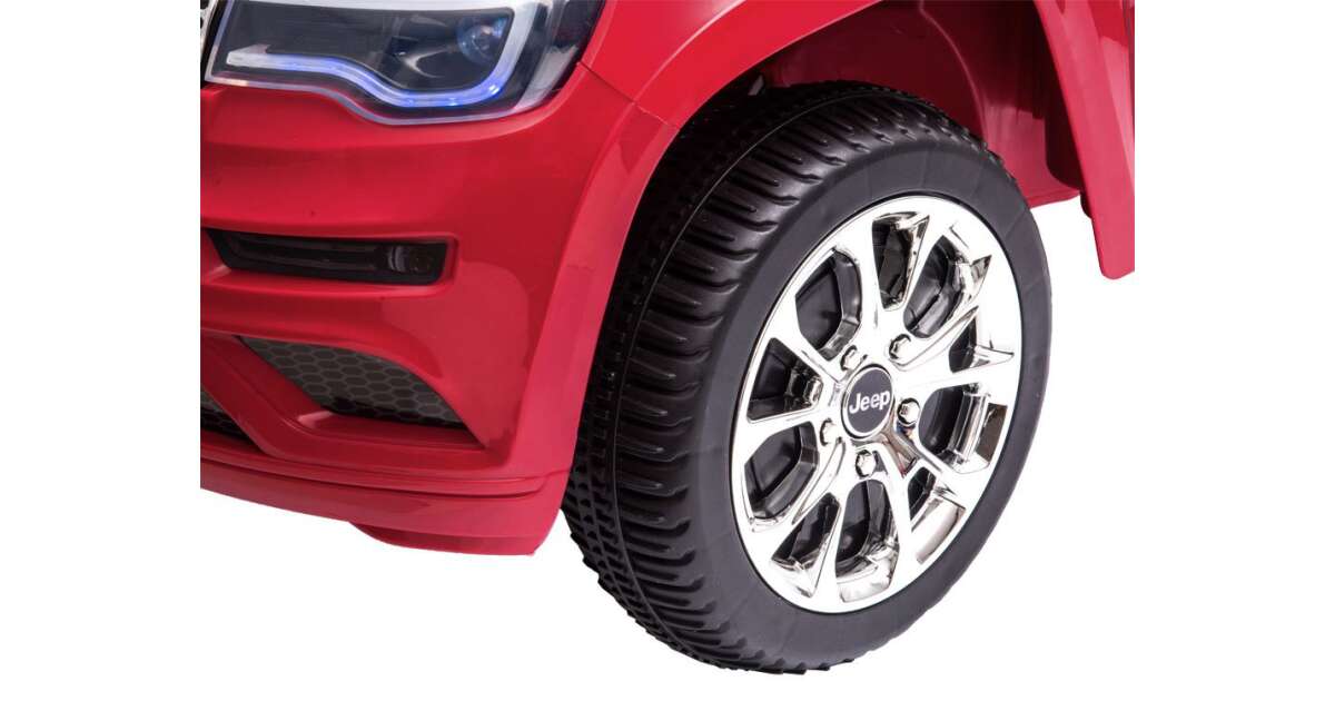 Jeep Grand Cherokee egyszemélyes elektromos autó piros színben | Pepita.hu