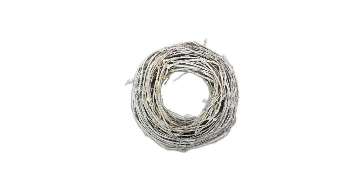 Vessző koszorú dekoráció 24cm | Pepita.hu