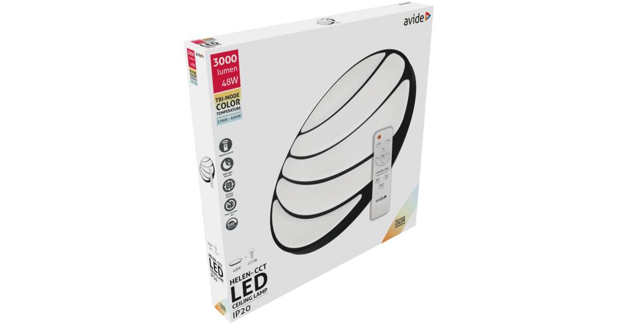 Avide LED Ceiling Light Helen-CCT 48W with remote control | Pepita.com
