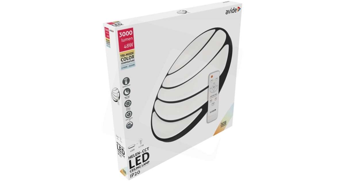 Avide LED Ceiling Light Helen-CCT 48W with remote control | Pepita.com
