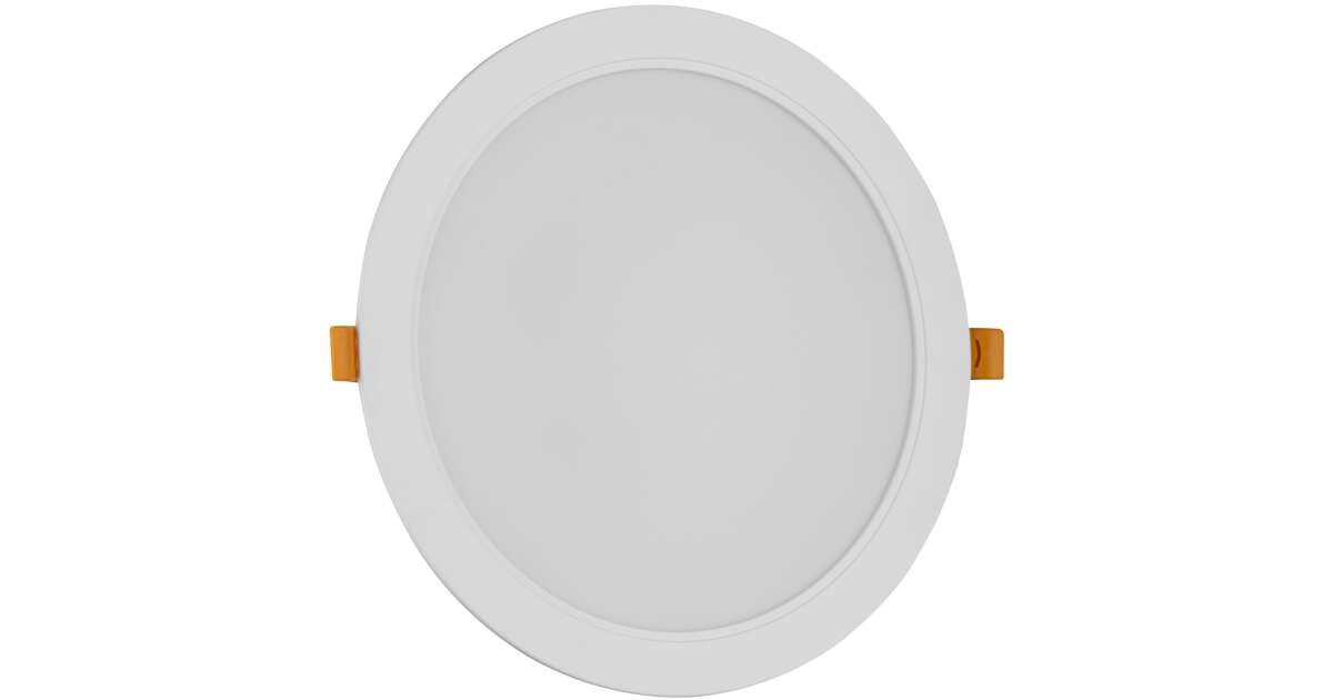 Avide LED Recessed Round Ceiling Light Plastic 24W WW 3000K | Pepita.com