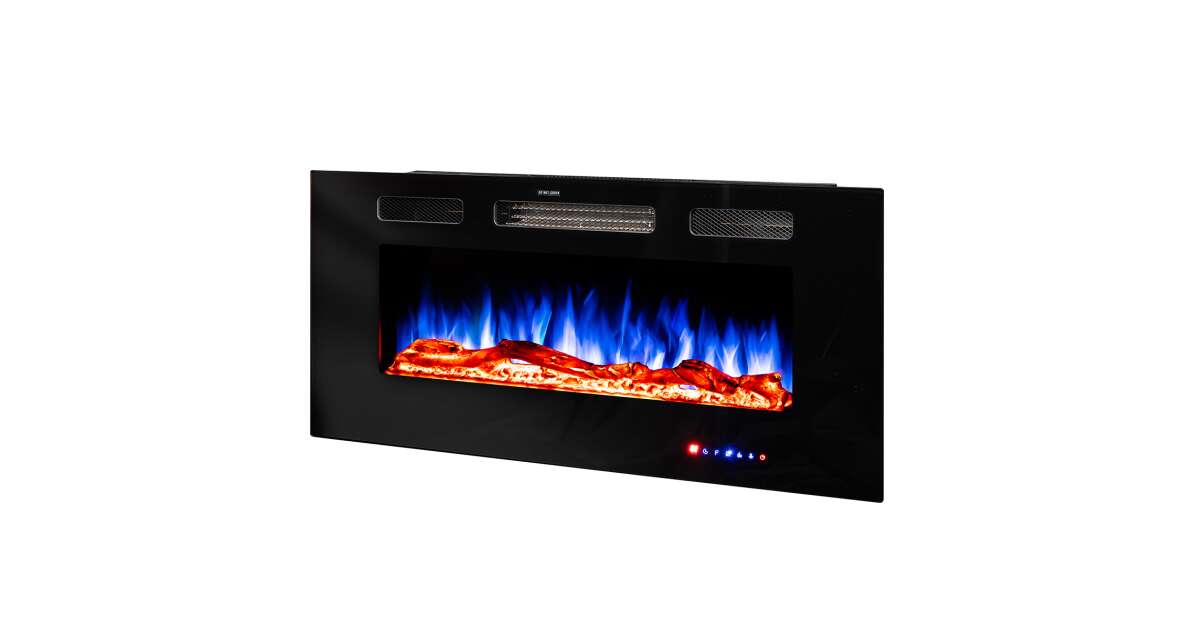 Fali-beépithető elektromos kandalló Adeli többszínű, 465 x 1016 x 121 ...