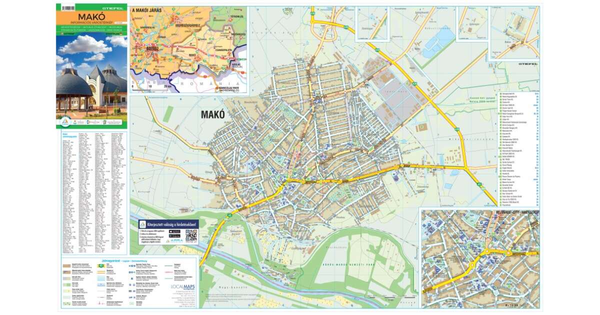 Stiefel - Makó Város Térkép - Hajtogatható | Pepita.hu