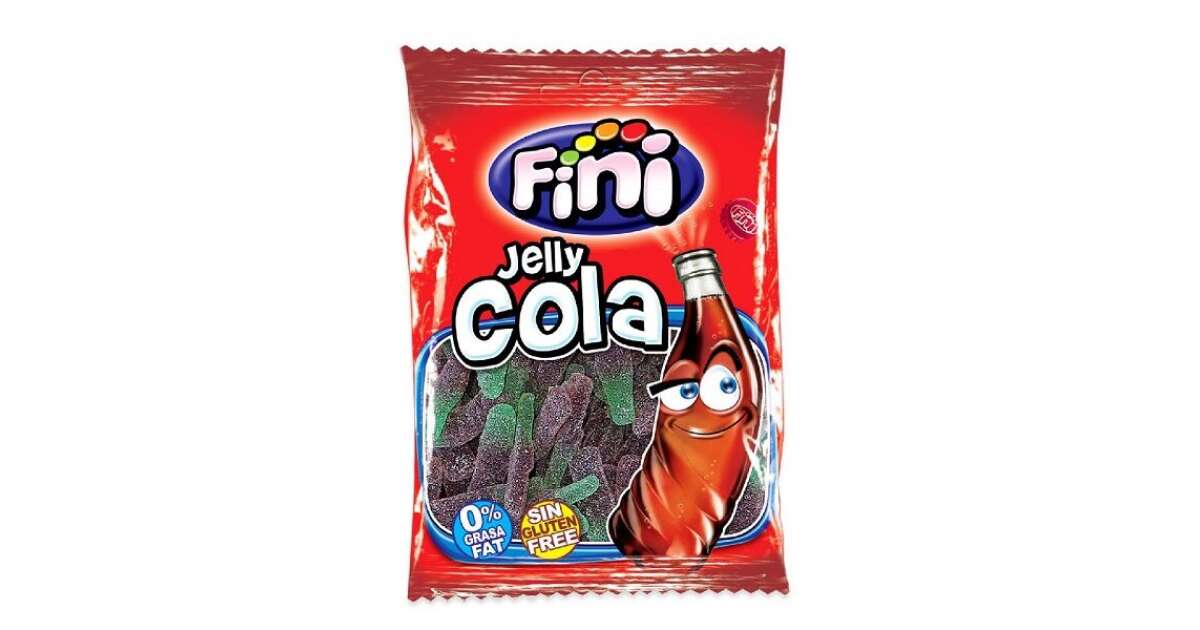 Fini Jelly Cola kóla ízű gluténmentes gumicukor | Pepita.hu