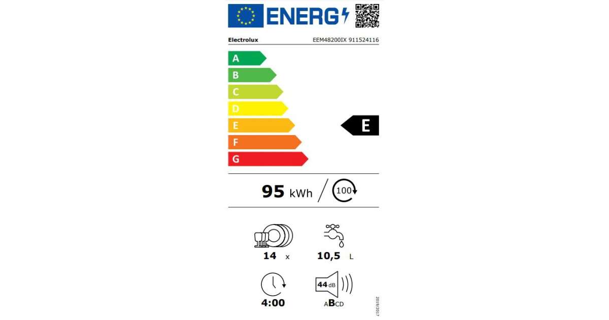 Electrolux EEM48200IX mosogatógép Félig beépített 14 terítékes E ...