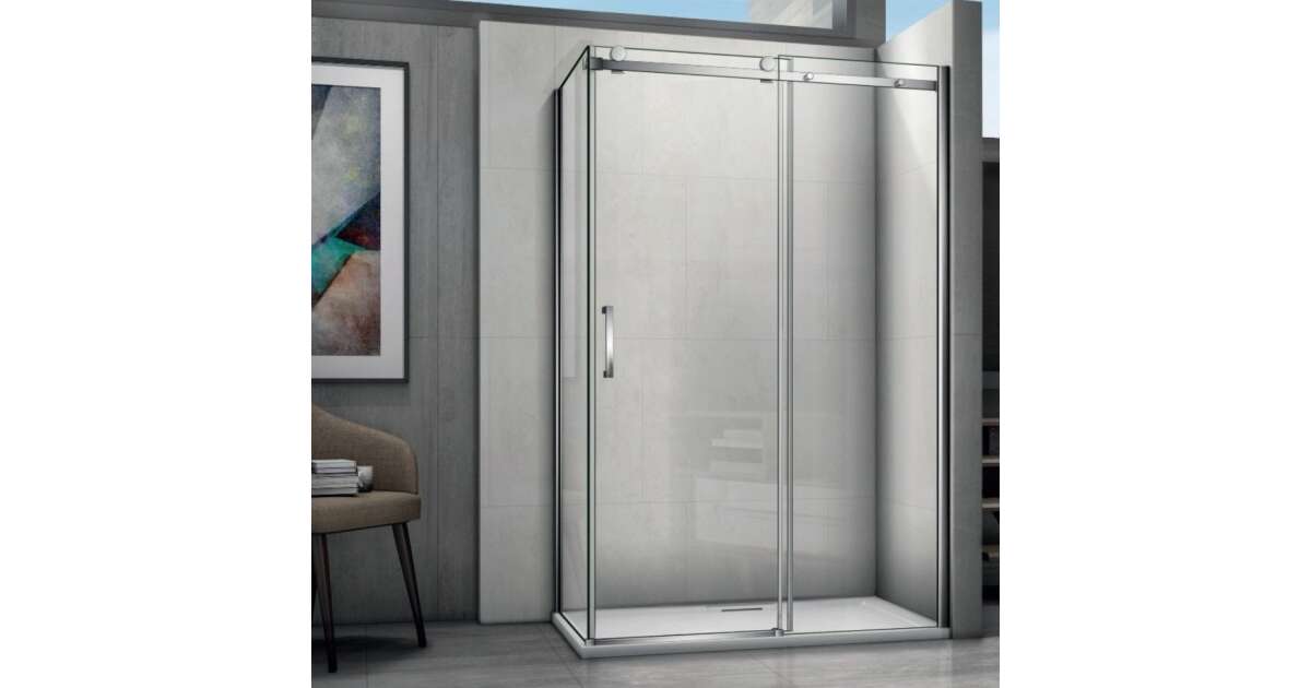 AQUATREND MARINA 100X80 JOBBOS ASZIMMETRIKUS SZÖGLETES TOLÓAJTÓS ...