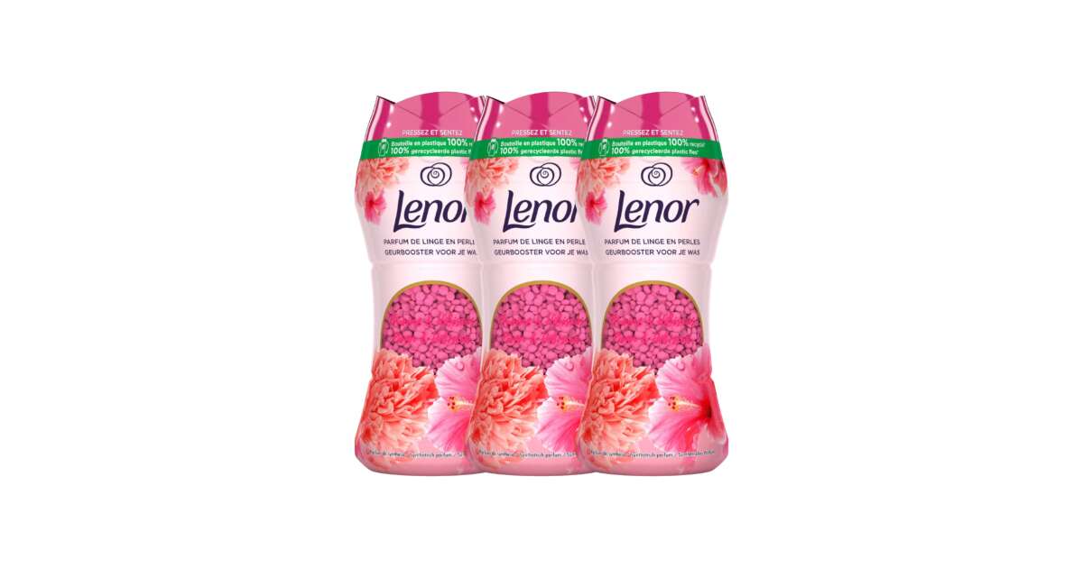 Lenor Peony & Hibiscus Perfume Beads 3x210g - 45 de spălări | Pepita.com