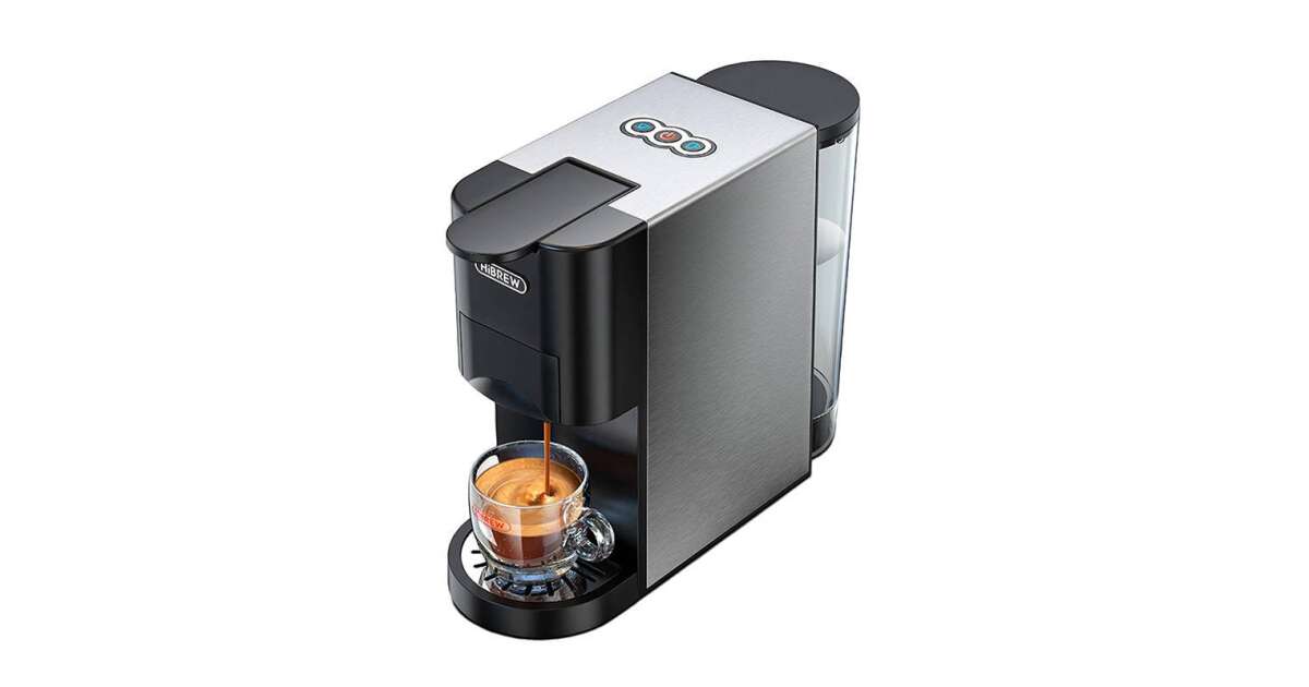 Espressor cu capsule 4in1 HiBREW H3A, 19 bar, 1450W, 1000ml, Compatibil ...