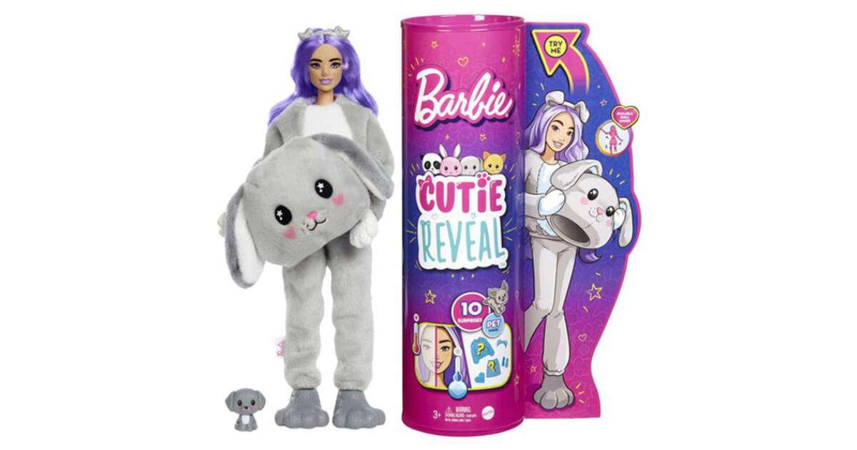 Barbie Cutie Reveal Meglepetés baba - kutyus | Pepita.hu