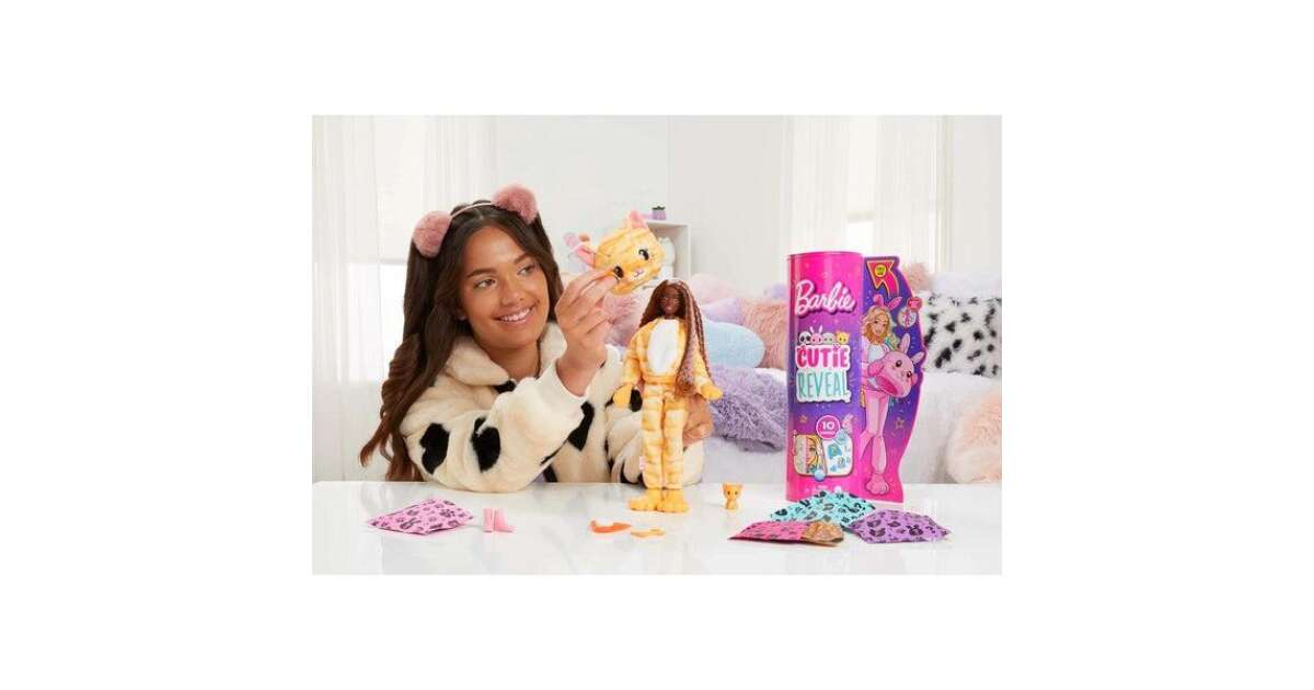 Barbie Cutie Reveal Meglepetés baba - cica | Pepita.hu