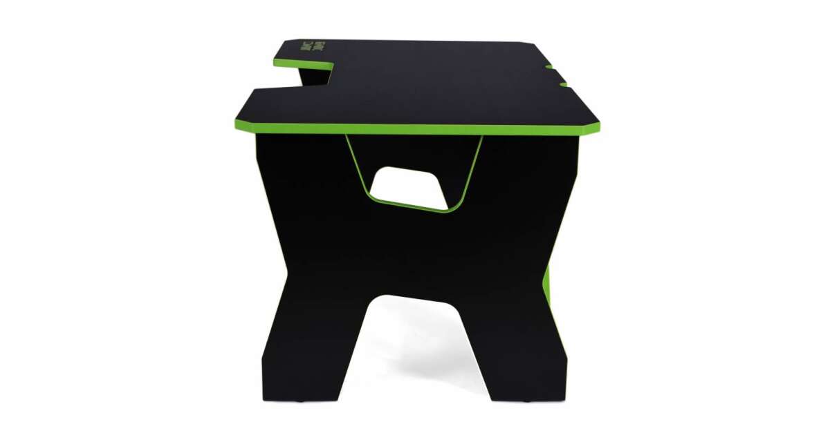 Generic Confort Gamer2DS/NE gamer asztal, fekete zöld szegély | Pepita.hu