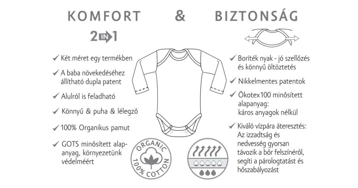 Kenguru Csecsemő body mogyoró 50-56 | Pepita.hu
