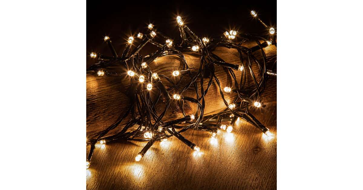 Crystalline toldható LED fényfüzér 4,0m 50 db MELEG FEHÉR LED-del ...