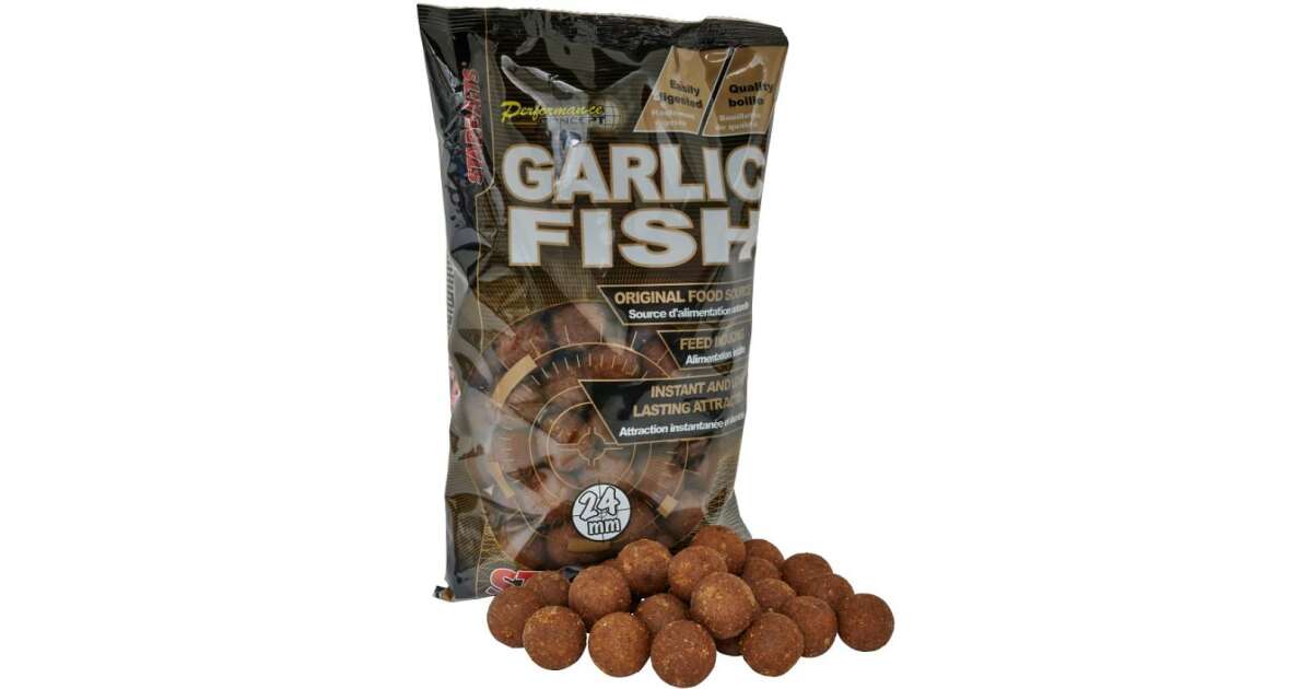 Starbaits garlic fish 1kg 24mm etető bojli | Pepita.hu