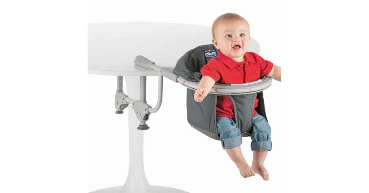 Chicco 360°-ban forgatható asztallapi etetőszék 6 hó+ Graphite | Pepita.hu