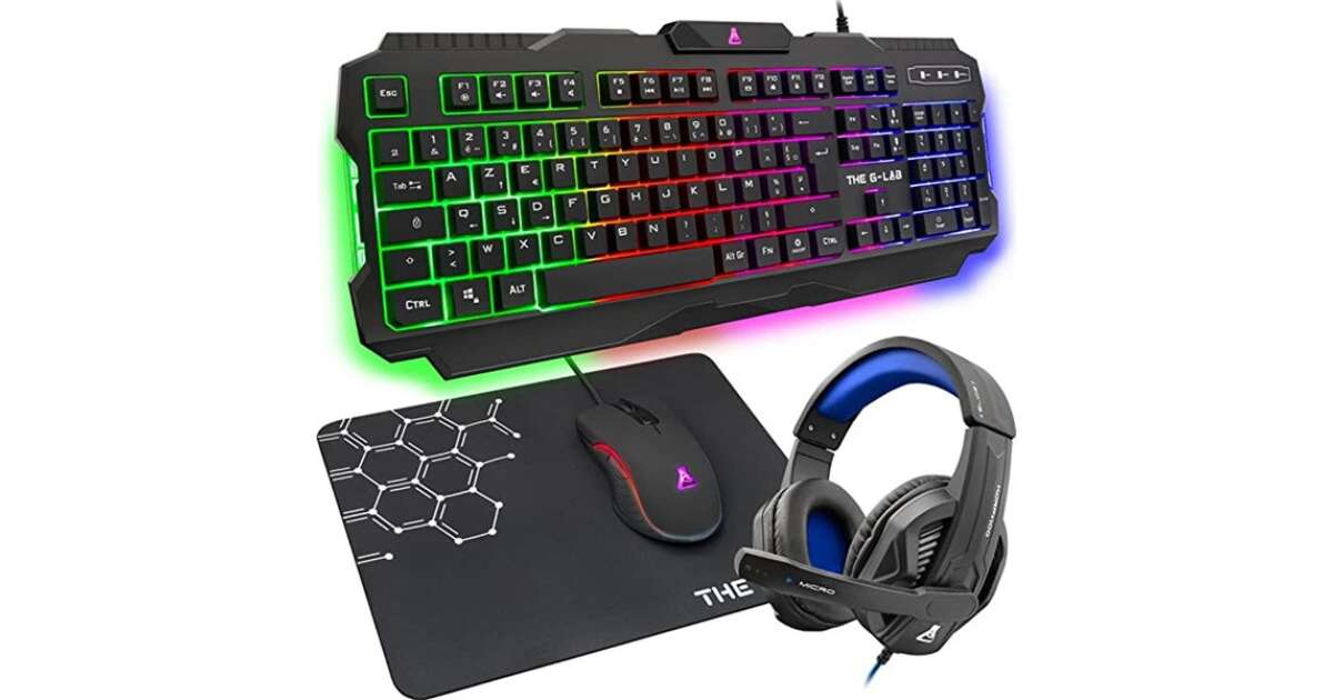 The G-Lab Gaming kit - 4 in 1 COMBO ARGON E US (KEYZ 120 billentyűzet ...