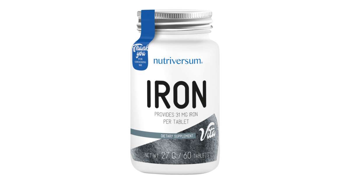 Iron - 60 tabletta - VITA - Nutriversum | Pepita.hu