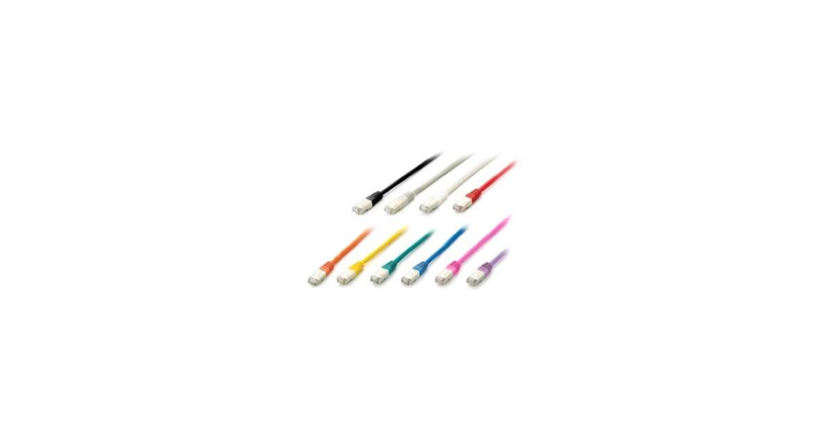 Equip Kábel - 605516 (S/FTP patch kábel, CAT6, Réz, LSOH, fehér, 10m ...